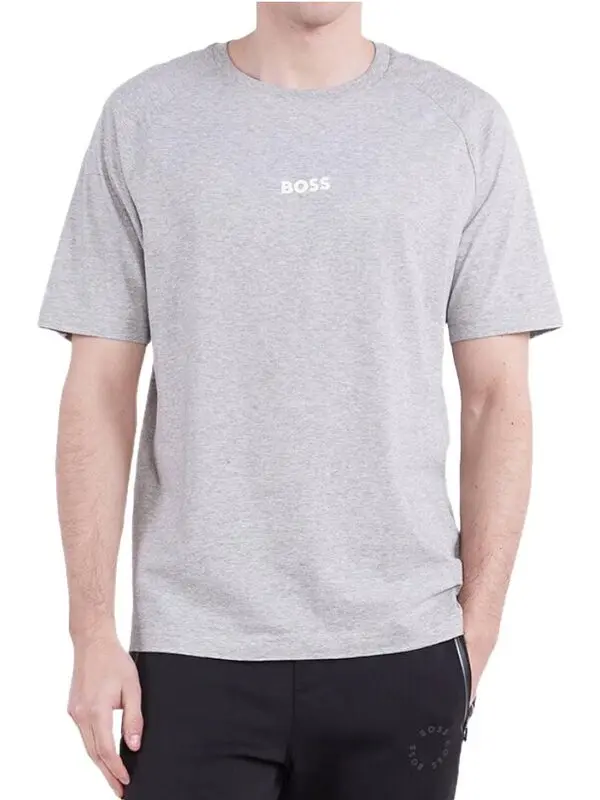 Hugo Boss T-shirt With Round Neck And Short Sleeves - White
