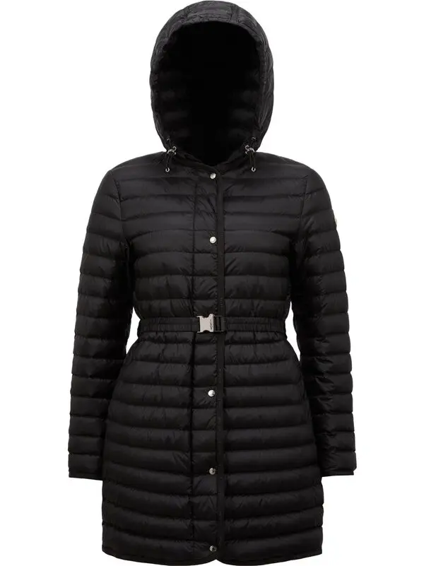 Moncler Oredonne Hooded Long Down Jacket - Black