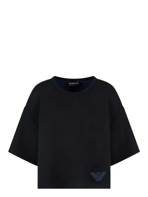 Emporio Armani Panelled Crewneck T-shirt - Black