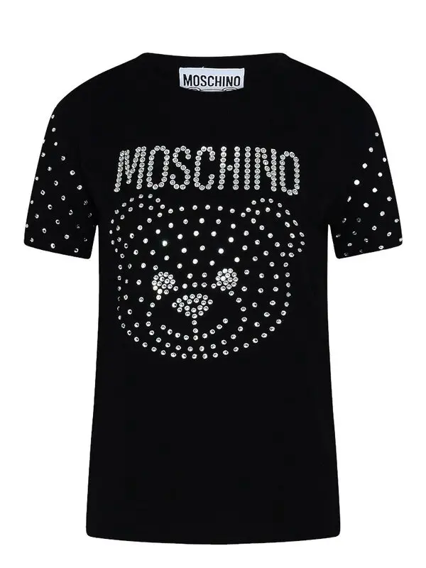 Moschino Embellished Crewneck T-shirt - Black