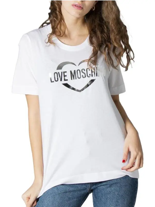Moschino Print Cotton T-shirt - White
