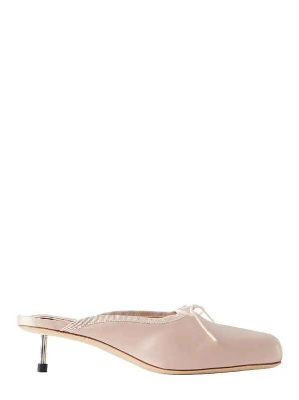 Simone Rocha Pointe Bow-detailed Satin Pumps - Pink