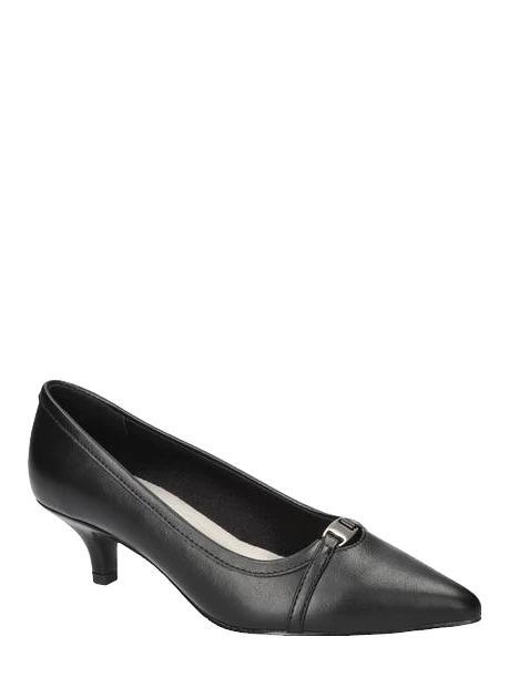 EASY WORKS BY EASY STREET Zayn Kitten Heel Pointed Toe Pumps - Black