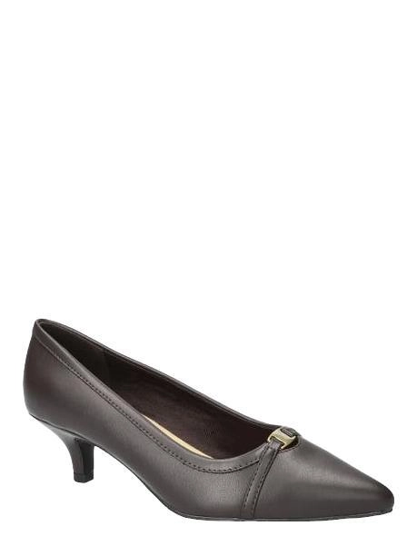 EASY WORKS BY EASY STREET Zayn Kitten Heel Pointed Toe Pumps - Brown