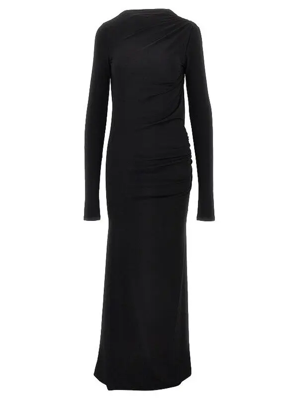 Andamane Long-sleeved Technical Jersey Maxi Dress - Black