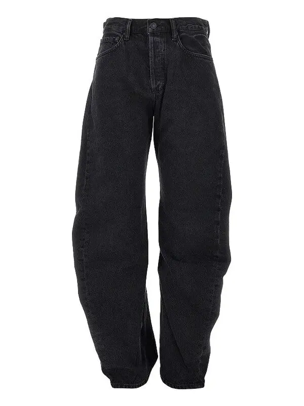 AGOLDE Cotton Denim Spiral Jeans - Black