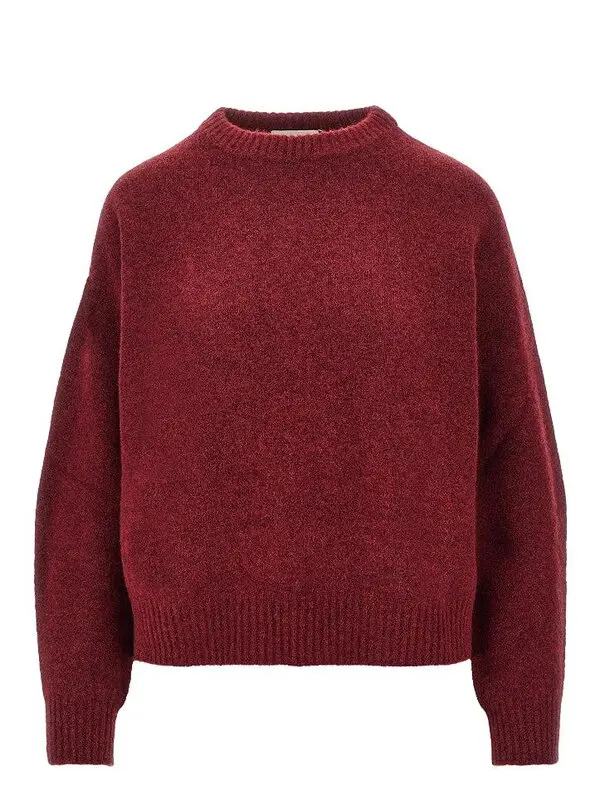 Max Mara Alpaca Wool-blend Knitted Sweater - Red