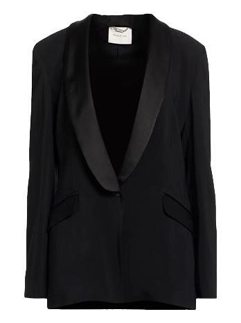 MANILA GRACE Single-breasted Blazer - Black
