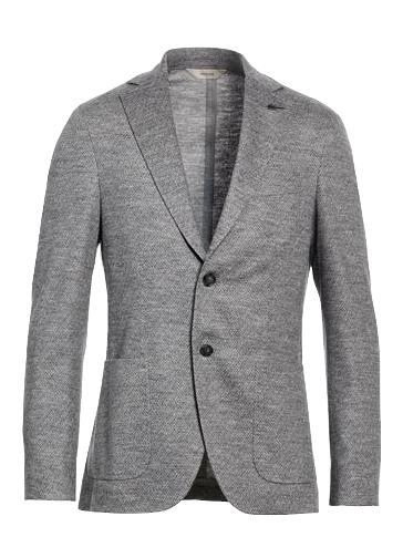 PAOLONI Blazer Size Virgin Wool, Cotton - Grey