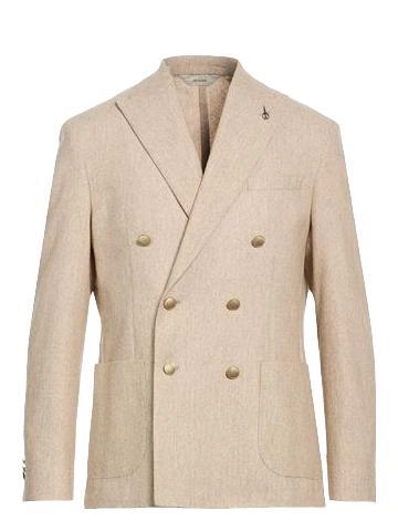PAOLONI Blazer Size Wool, Polyester, Cotton - Beige