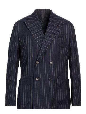 PAOLONI Blazer Size Virgin Wool - Blue
