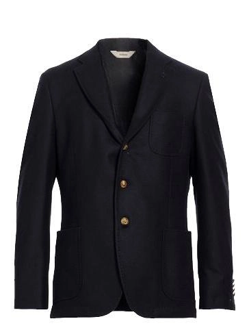 PAOLONI Blazer Size Wool, Polyamide - Blue