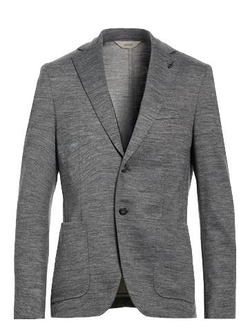PAOLONI Blazer Size Wool, Acrylic, Polyamide - Grey