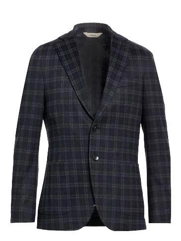 PAOLONI Blazer Size Cotton, Wool, Acrylic - Midnight Blue