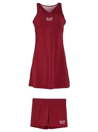 EA7 Athletic Dress With Built-in Shorts - Red