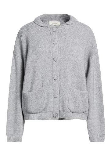 VICOLO Viscose Polyamide Wool Cashmere Cardigan - Grey