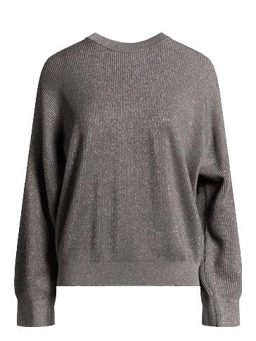 Brunello Cucinelli Crewneck Long Sleeve Sweater - Grey