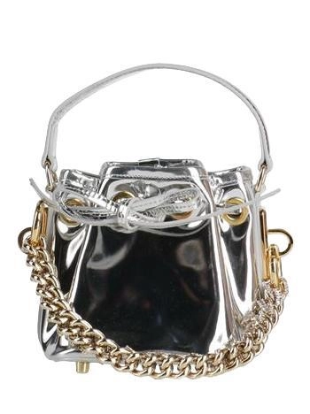 Alexandre Vauthier Leather Minaudière Bag - Silver