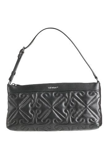 OFF-WHITE™ Lambskin Quilted Baguette Bag - Black