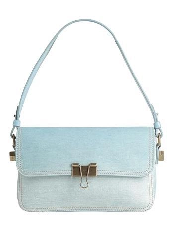 OFF-WHITE™ Denim Effect Baguette Bag - Blue