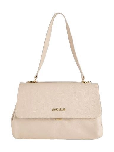 MARC ELLIS Leather Flap Bag - Grey