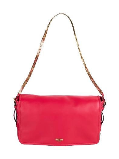 Moschino Leather Shoulder Bag - Red