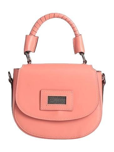 Peserico Coral Leather Handbag With Detachable Shoulder Strap - Red