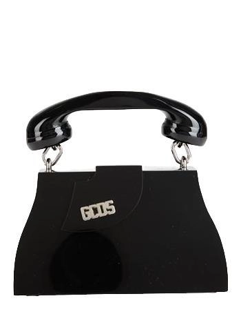 Gcds Plastic Minaudière Handbag - Black