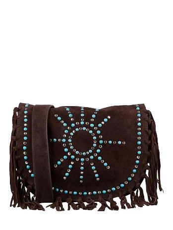 ARIZONA LOVE Dark Cow Leather Cross-body Bag - Brown