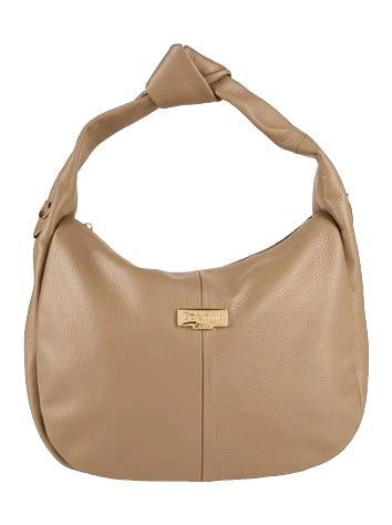 BALDININI Hobo Bag Pebbled Leather - Grey