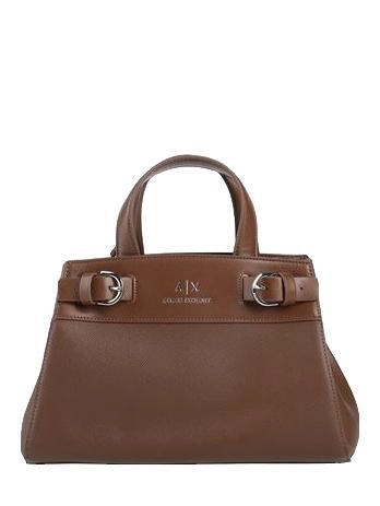 Armani Exchange Chocolate Polyester Tote - Brown