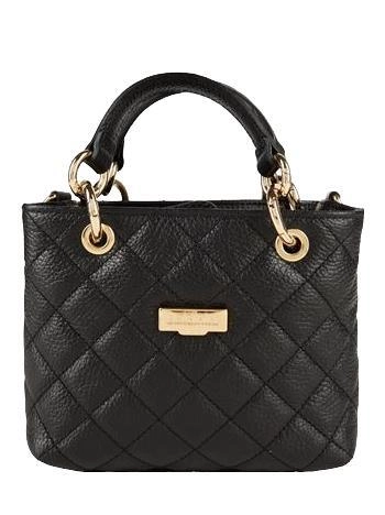 BALDININI Quilted Leather Bucket Bag - Black