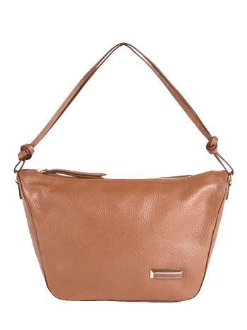 MARC ELLIS Pebbled Leather Handbag - Brown