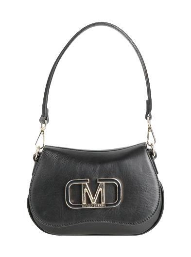 MARC ELLIS Leather Baguette Bag - Black