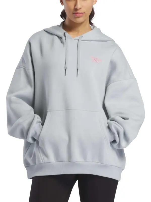 REEBOK Relaxed Fleece Hoodie With Graphic Back Detail - Breeze