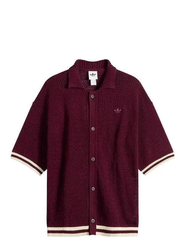 Adidas Crochet Jersey - Maroon
