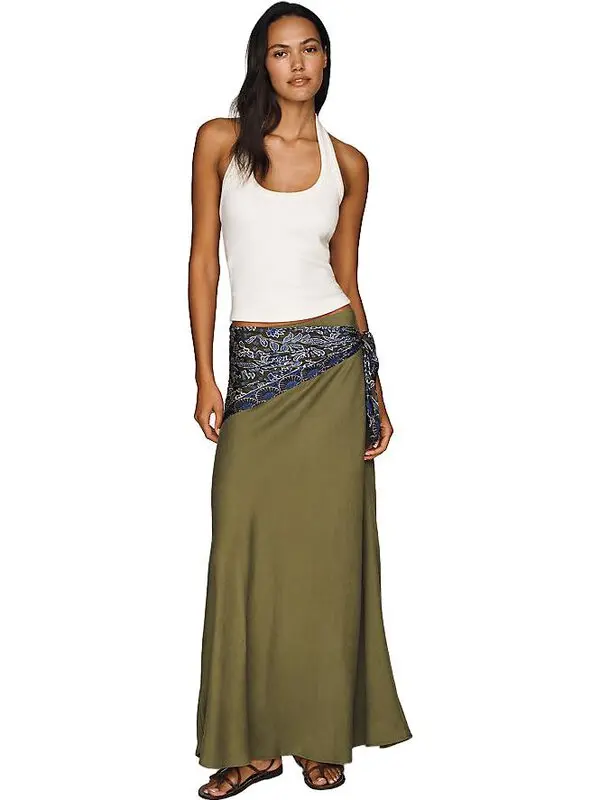 Anthropologie Tilda Maxi Skirt - Capulet Olive