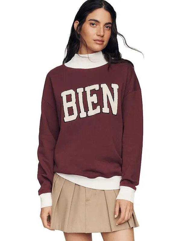 Anthropologie Cotton Fleece Sweatshirt - Bien