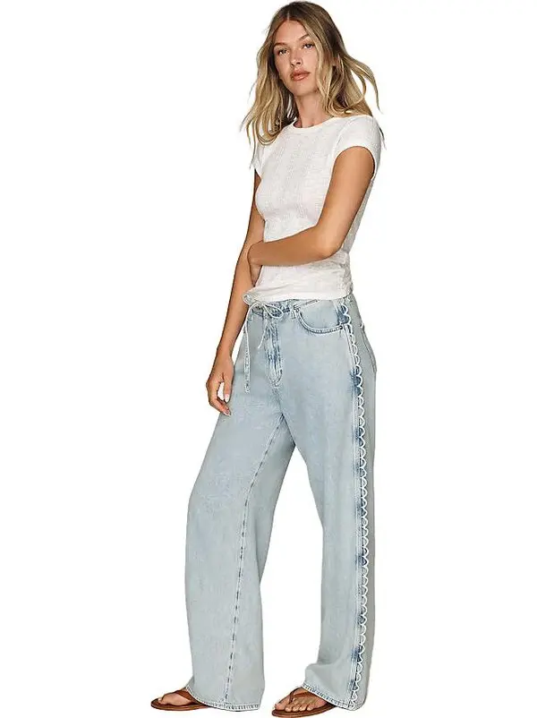 Rag & Bone Phoebe High-rise Wide-leg Jeans - Alscallop