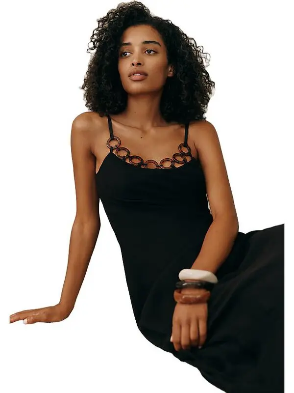 NEVER FULLY DRESSED Sapna Maxi Dress - Black