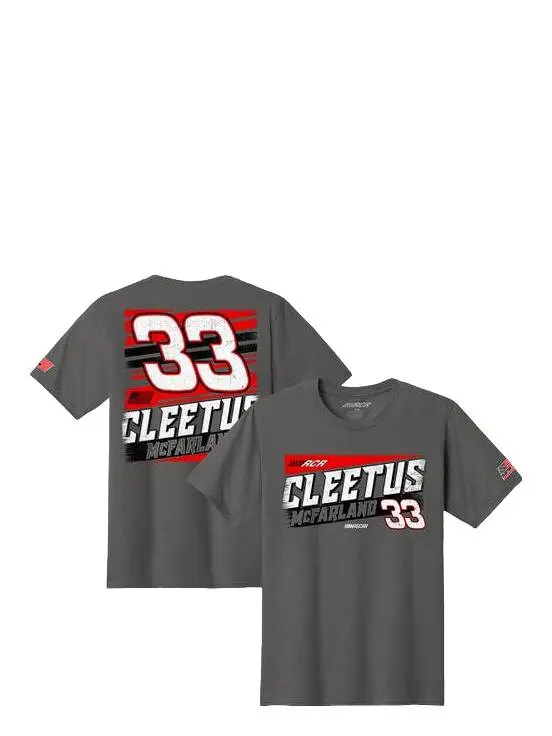 NASCAR Richard Childress Racing Team Collection Cleetus Mcfarland T-shirt - Charcoal