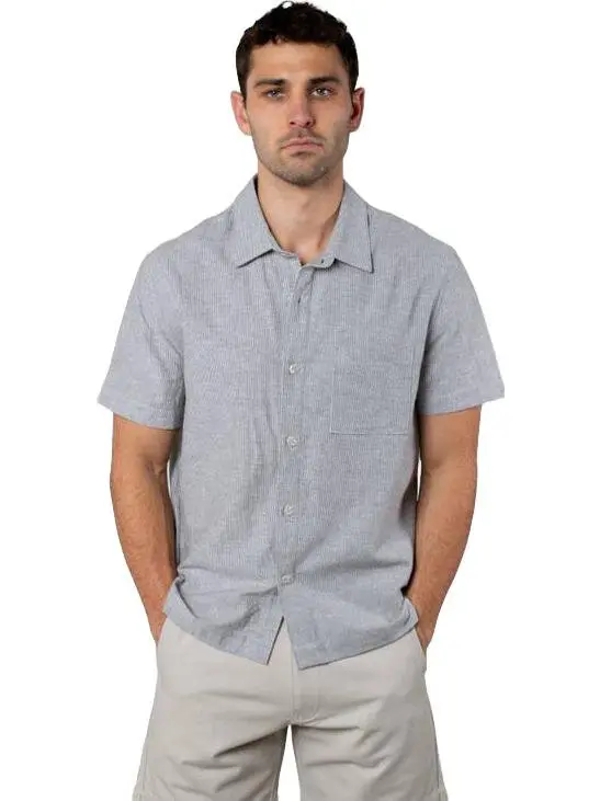 LEISURE LAB Baja Button Up - Fog