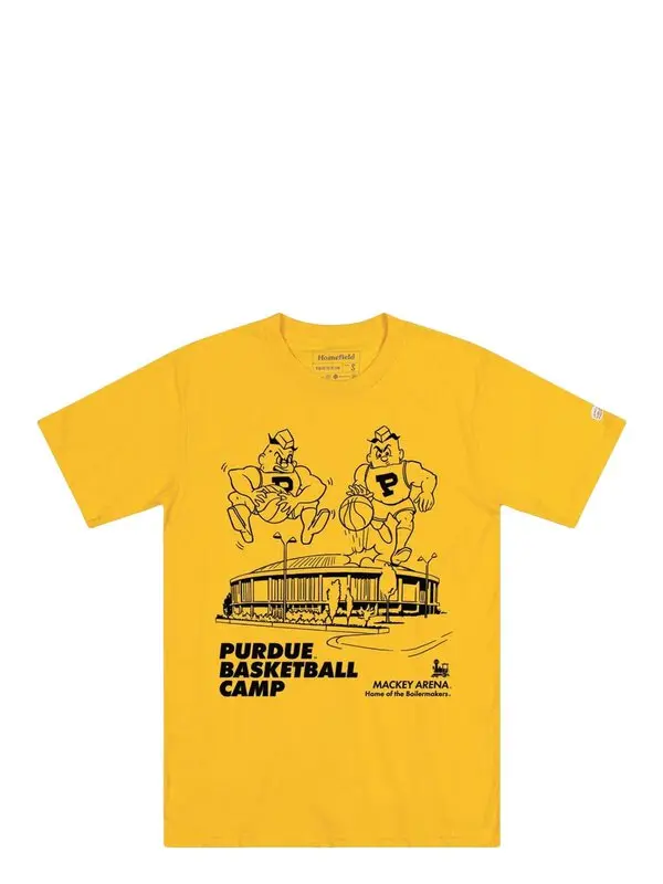 HOMEFIELD Purdue Boilermakers Basketball Vintage T-shirt - Gold