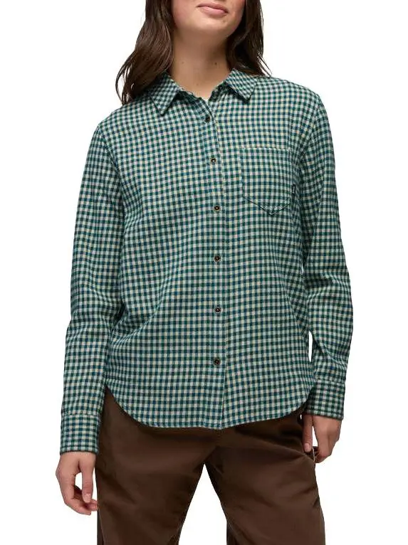 Prana Golden Canyon Organic Cotton Flannel Shirt - Coast