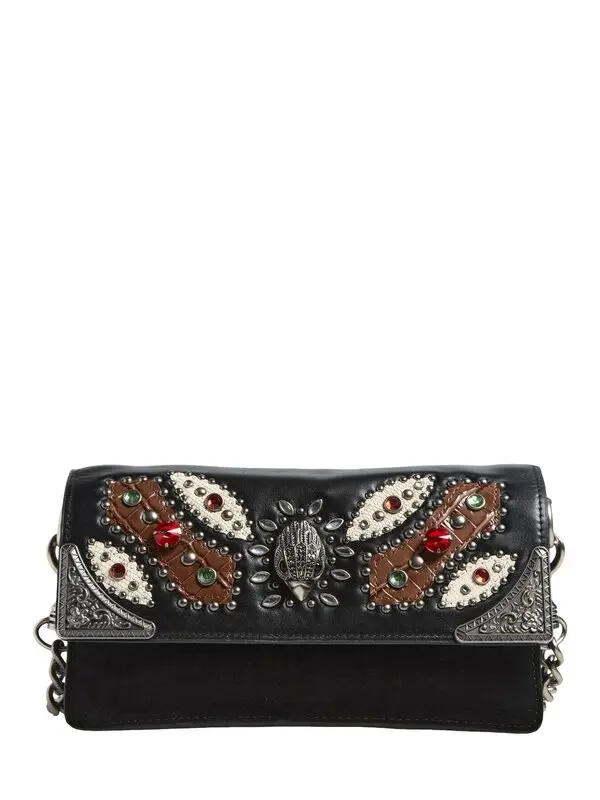 Kurt Geiger Sloane Soft Leather Shoulder Bag - Charcoal