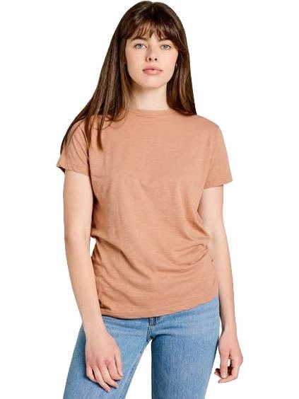 KNOWN SUPPLY Featherweight Organic Cotton Slub T-shirt - Clay