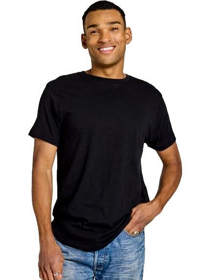 KNOWN SUPPLY Featherweight Organic Cotton Slub T-shirt - Coal