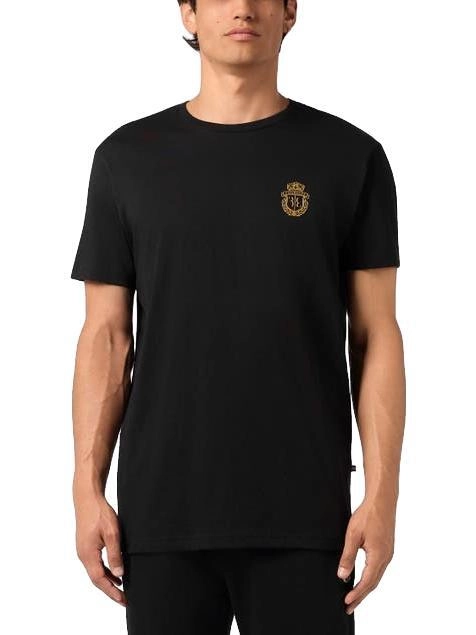 BILLIONAIRE T-shirt Round Neck Ss Crest - Black