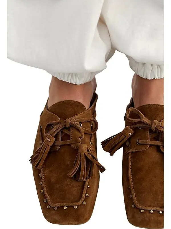 Ash Bavaria Boat Mules - Chestnut