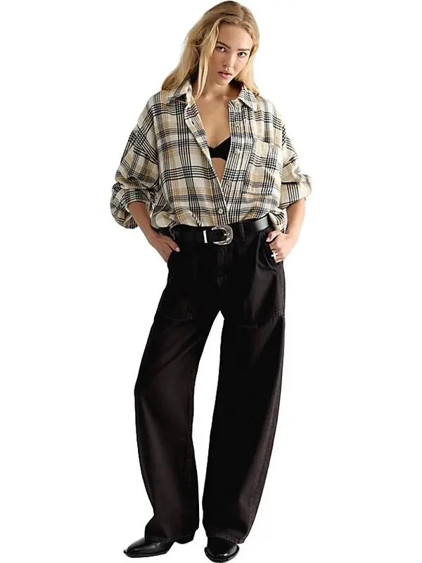 AGOLDE Low Curve Utility Jeans - Deep Roast